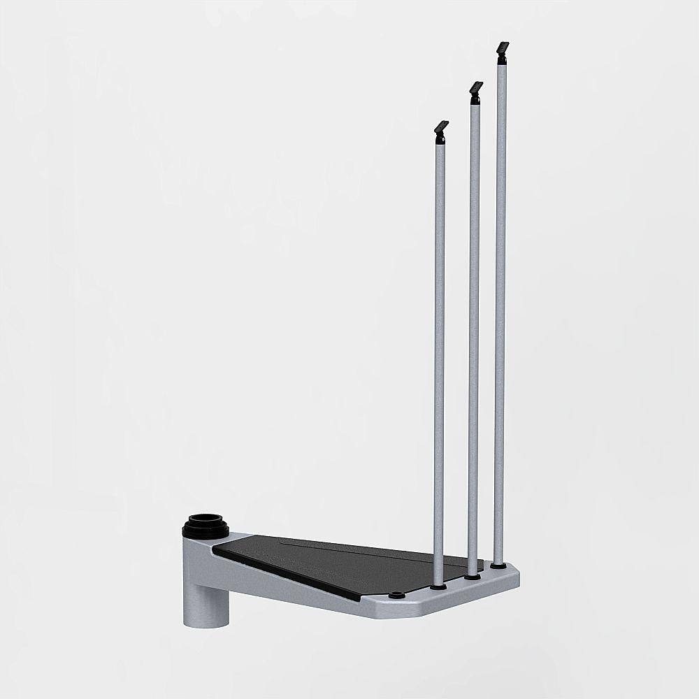 Arke Civik 63 in. Grey Spiral Staircase Add Riser K03040 - The Home Depot