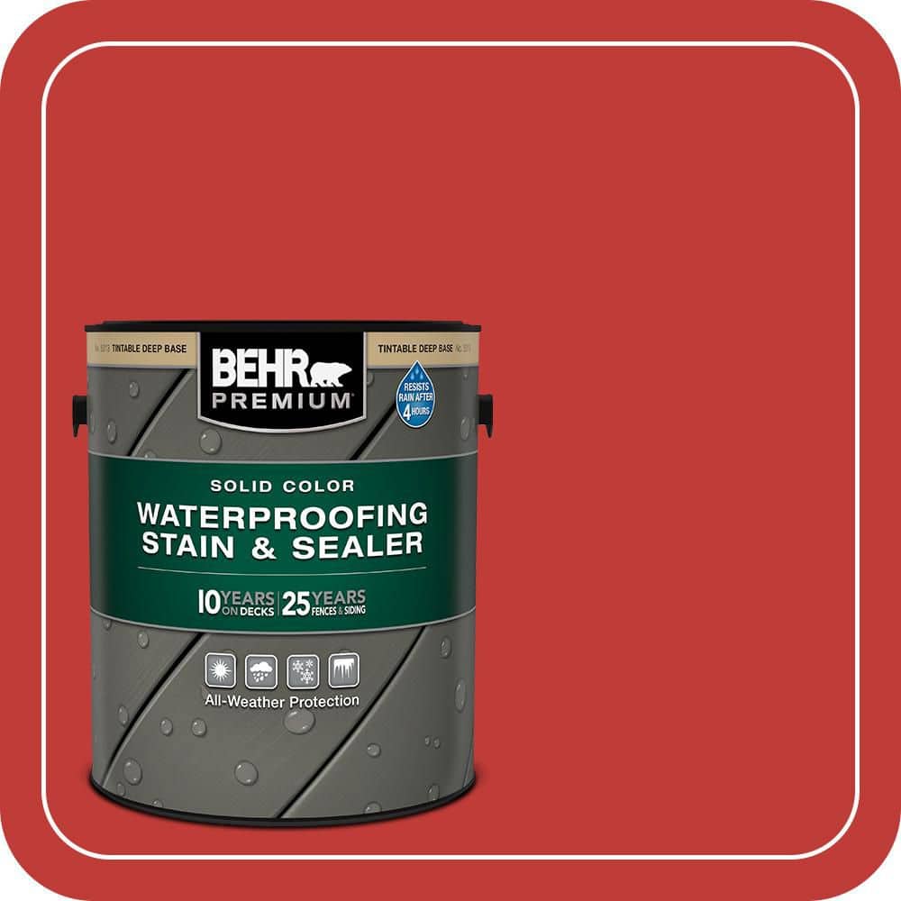 BEHR PREMIUM 1 gal. #P150-7 Flirt Alert Solid Color Waterproofing ...
