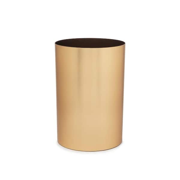 Umbra Metalla 4.75 g Mat Brass Waste Containers 082870-221 - The Home Depot