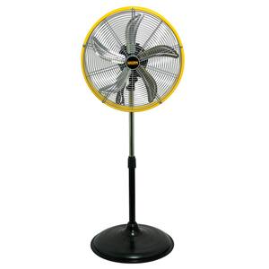 WOCK HICFM 20 in. 3-Speeds High Velocity Oscillating Pedestal Fan in ...