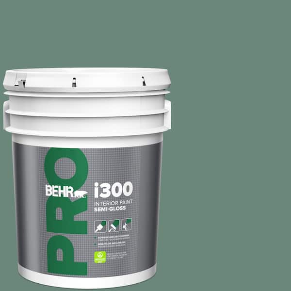 BEHR PRO 5 gal. #S420-5 Sycamore Grove Semi-Gloss Interior Paint ...