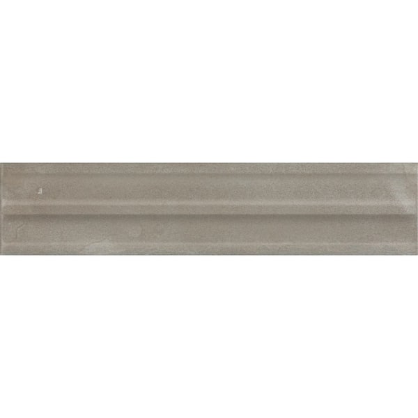 Daltile Indoterra Trail 2 in. x 4 in. Matte Porcelain Fluted Concrete ...