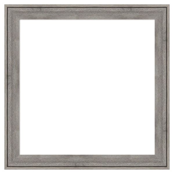 Amanti Art Regis Barnwood Grey 29 in. x 29 in. Wood Framed Dry Erase ...