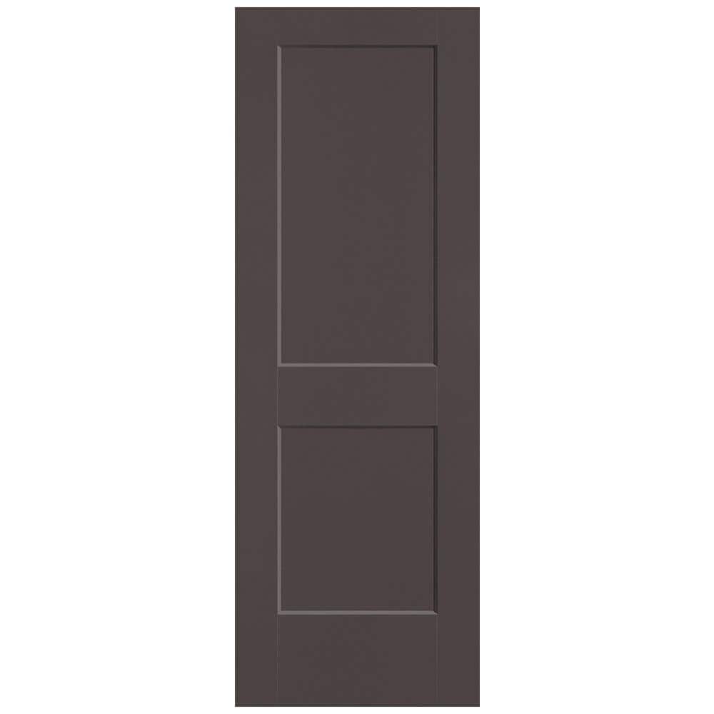Masonite 28 in. x 80 in. 2-Panel Logan Single Bore Solid Core Willow ...