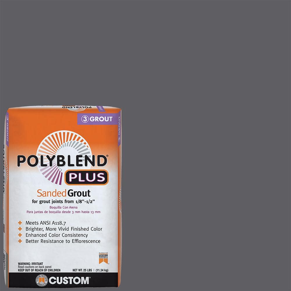Custom Building Products Polyblend Plus #370 Dove Gray 25 lb. Sanded ...