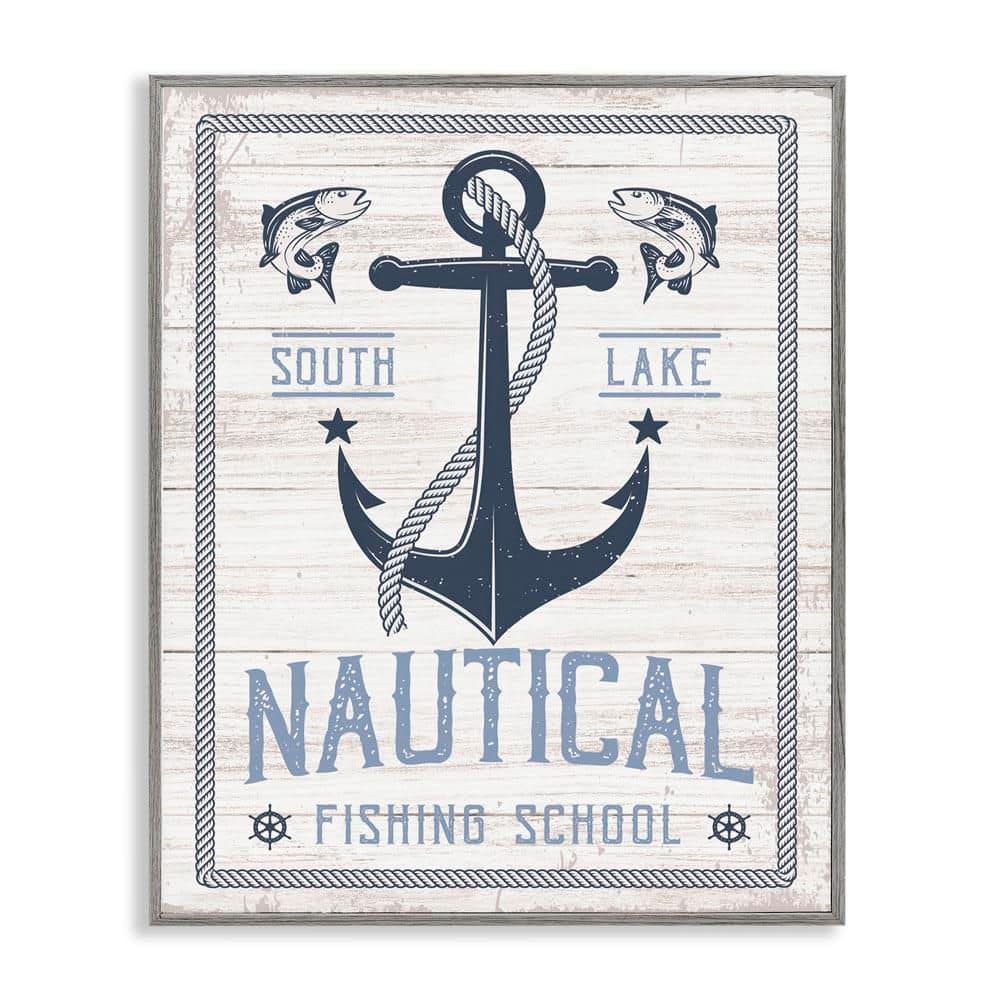 Stupell Industries Nautical Fishing School by Angela Nickeas Gray ...