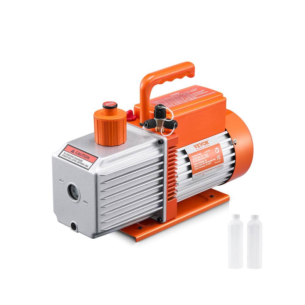 VEVOR Vacuum Pump 9 CFM HVAC 2 Stage Rotary Vane Vacuum Pump for R134a ...