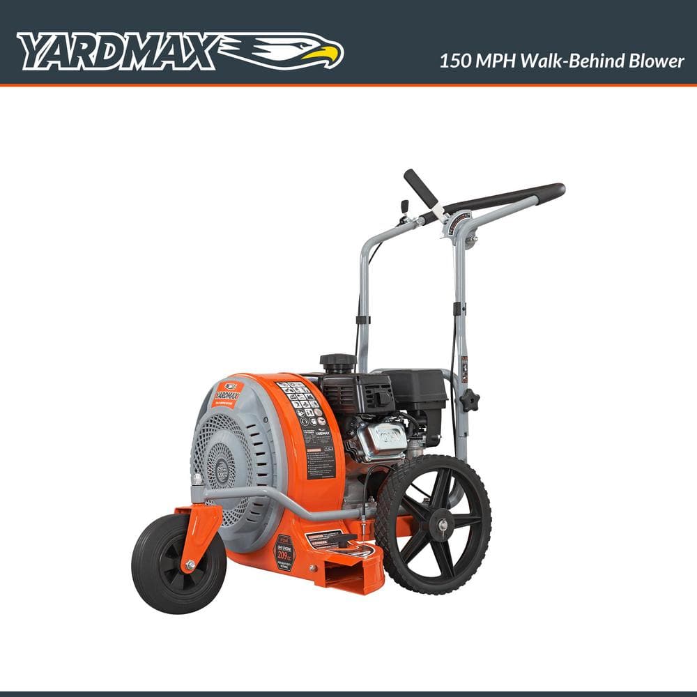 YARDMAX 150 MPH 1200 CFM 209cc Walk-Behind Leaf Blower YF1565 - The ...
