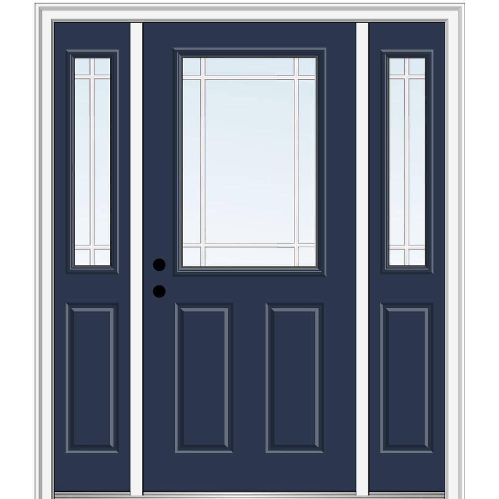 MMI Door 68.5 in. x 81.75 in. Internal Grilles Right-Hand 1/2-Lite ...