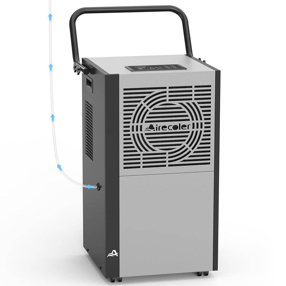 Airecoler 156 pt. 7,000 sq. ft. Bucketless Commercial Dehumidifier Pump ...