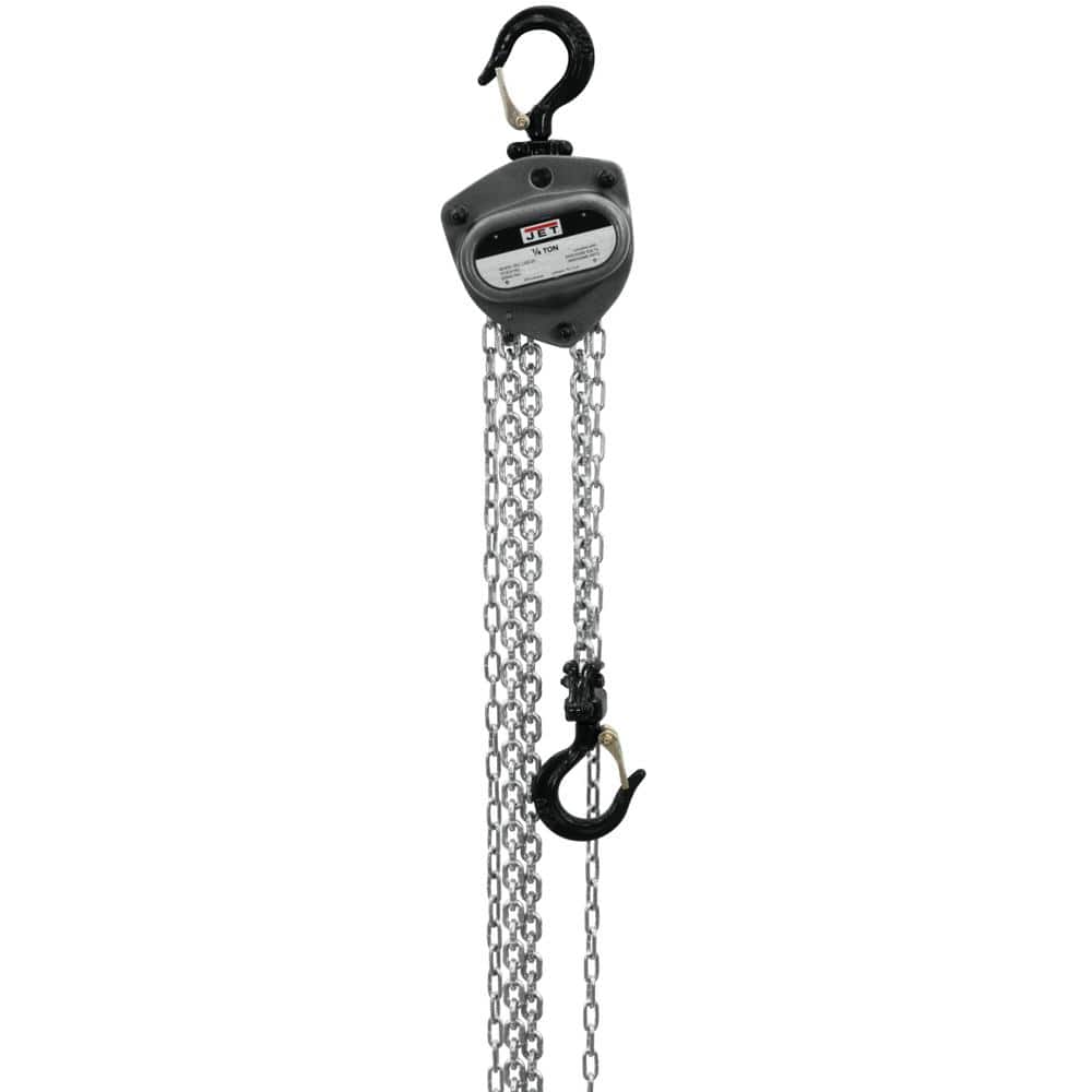 Jet L100-250WO-30, 1/4-Ton Chain Hoist 30 ft. Lift and Overload ...