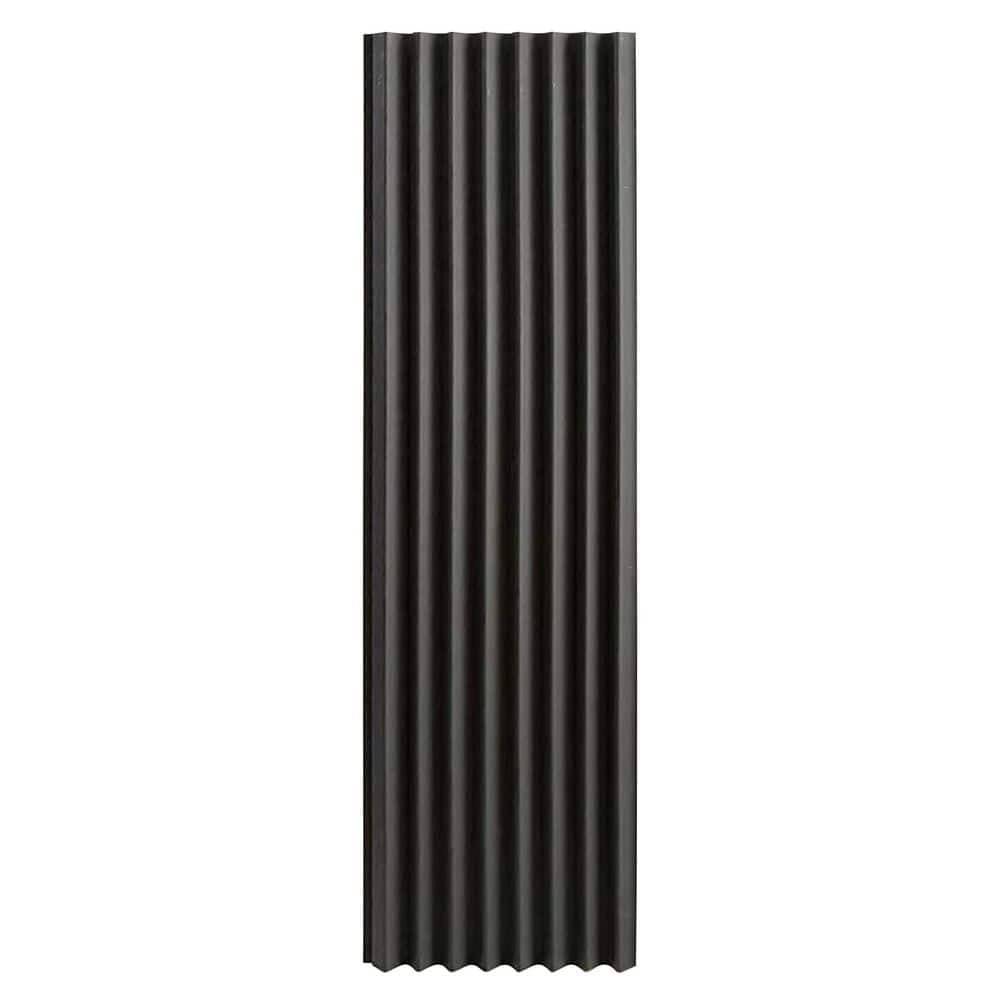Ejoy 94.5 in. x 4.8 in. x 0.5 in. Acoustic Vinyl Wall Cladding Siding ...