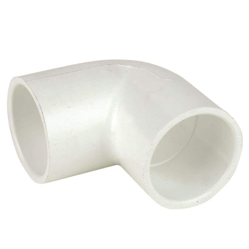 1 in. Schedule 40 PVC Pipe 90-Degree Slip x Slip Elbow Fitting (50-Pack ...