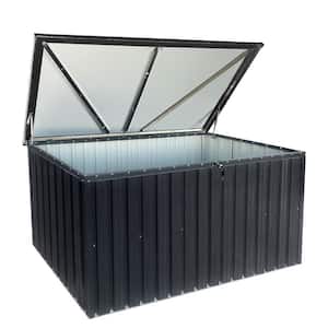 Boosicavelly 344 Gal. Outdoor Metal Storage Deck Box BOSTSTG08-72B ...