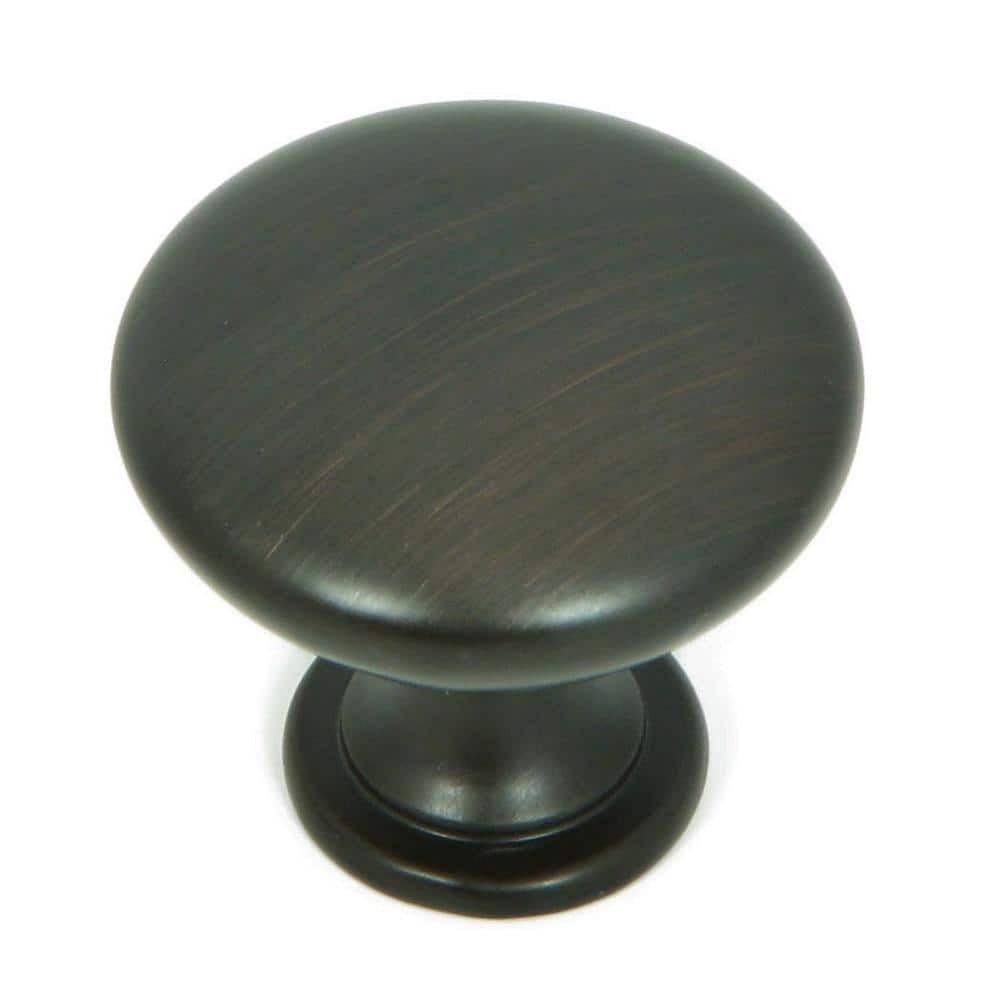 Stone Mill Hardware 1.25 in. Oil Rubbed Bronze Round Cabinet Knob ...