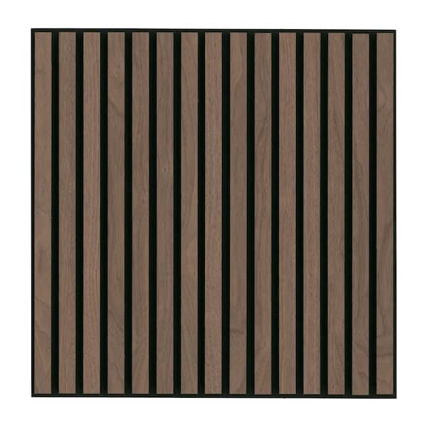 MSI Harmony Sable Mixed Wood Sound Absorbing Acoustic Panel 24 in. x 24 ...