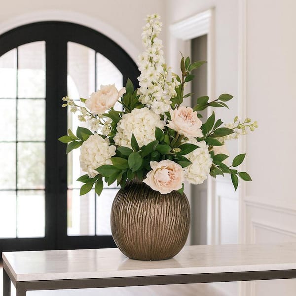 castellousa Bronze 8 in. x 8 in. Tall Round Decorative Handmade ...