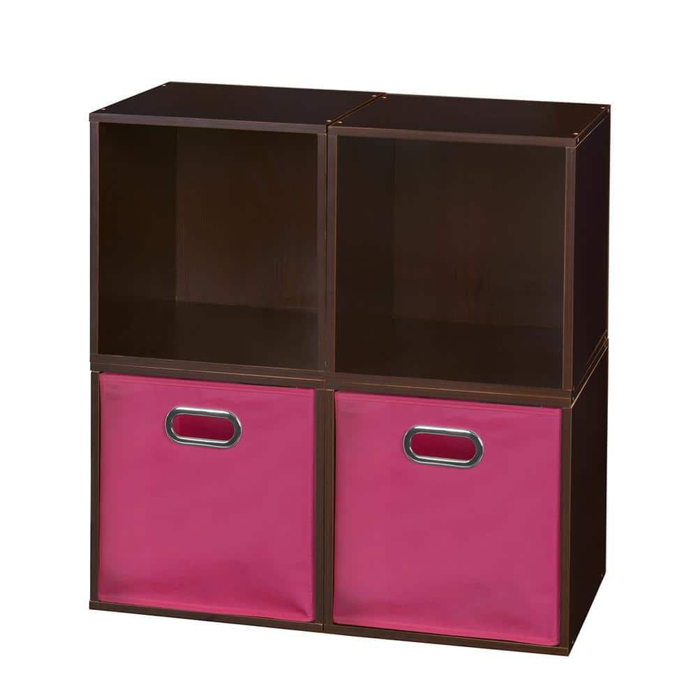 Niche 26 in. H x 26 in. W x 13 in. D Wood 4- Cube Organizer ...