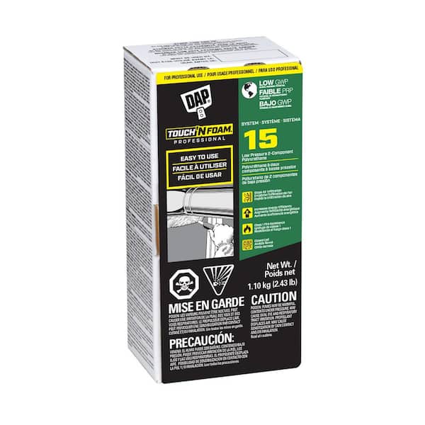 DAP TNFP System 15 Kit Low GWP Spray Foam Insulation 02515 - The Home Depot