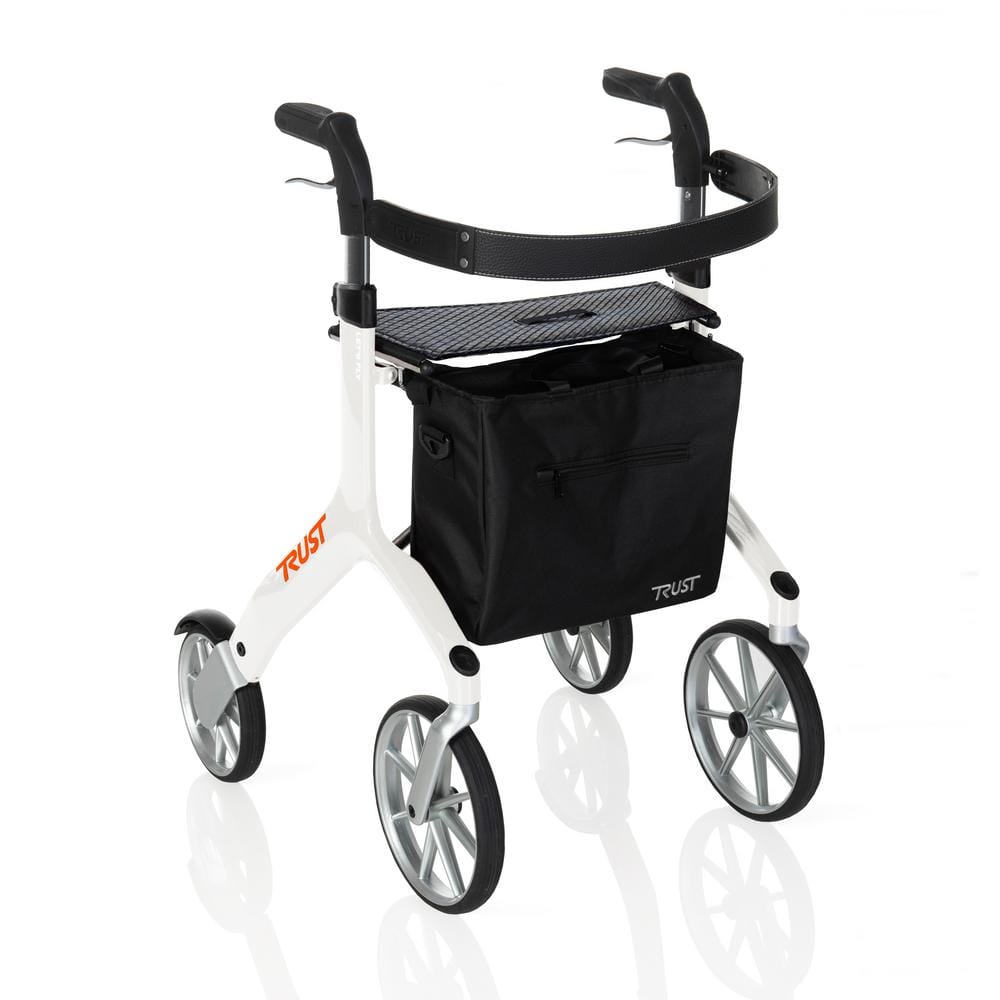 Stander 4-Wheels Let’s Fly Rollator with in White – eX-tremes