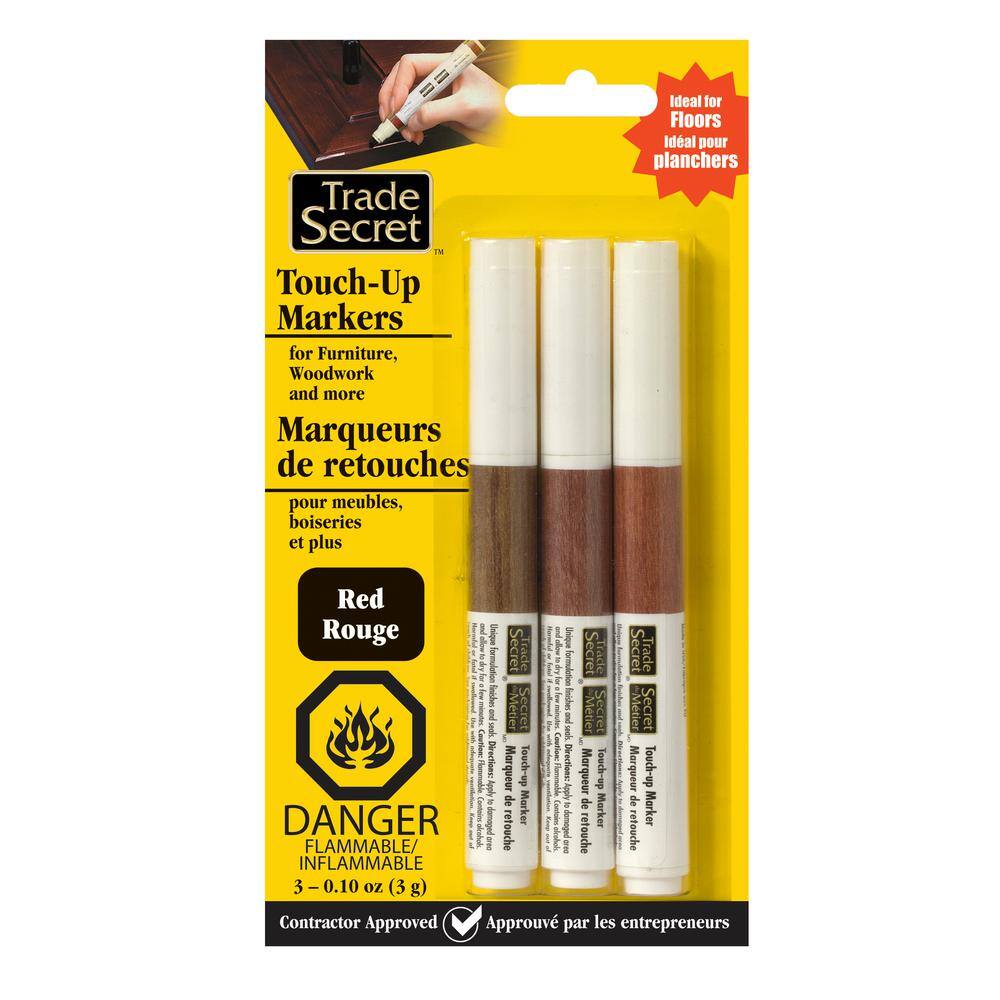 Trade Secret 0.1 oz. Red Tone Wood Stain Pencils and Markers for ...
