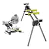 RYOBI 15 Amp 12 in. Corded Sliding Compound Miter Saw with LED Cutline ...
