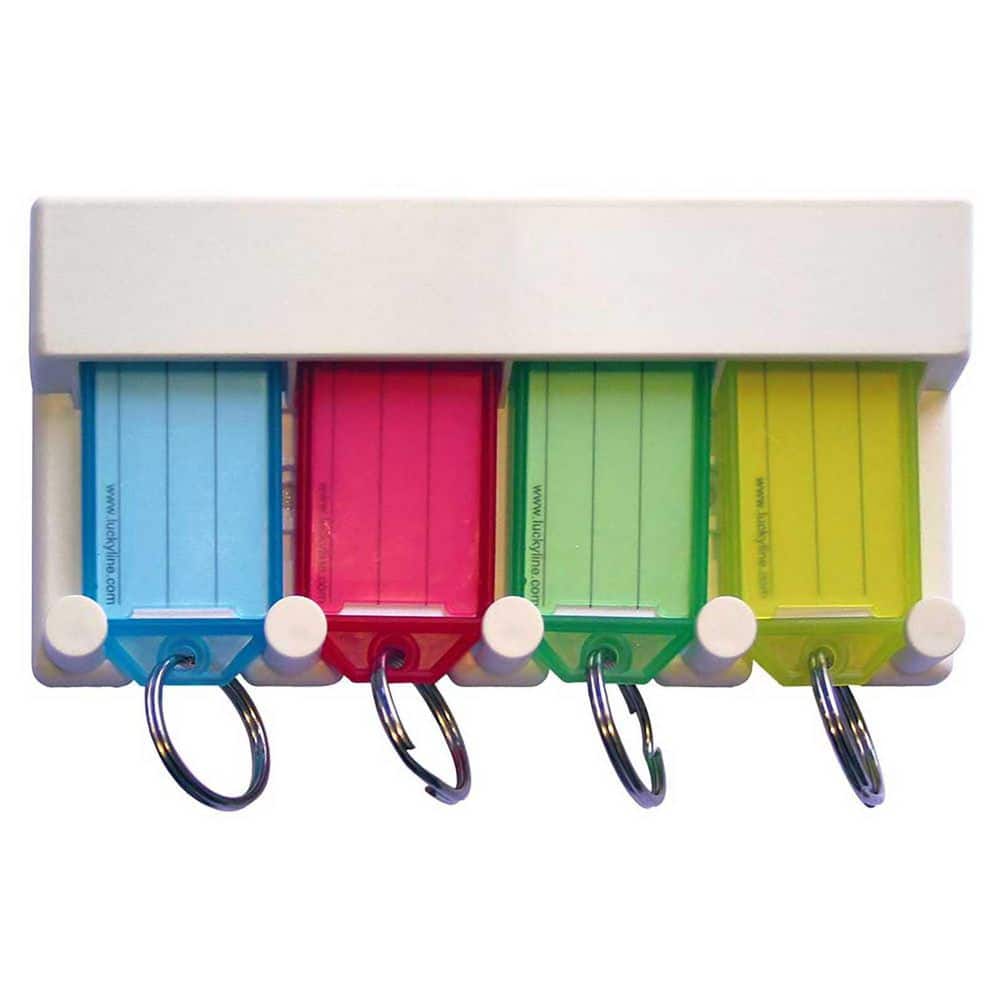 Lucky Line Products 5-Piece Key Tag and Rack Combo 60540 - The Home Depot