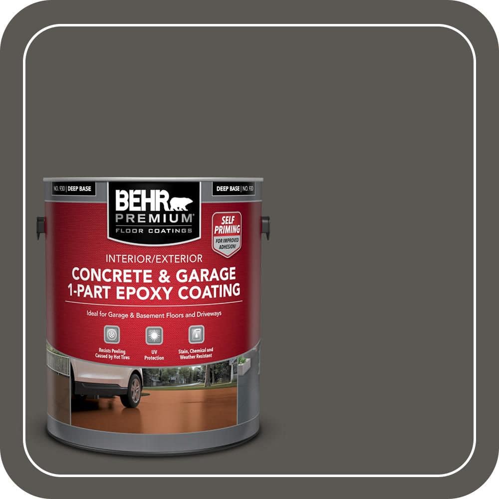 BEHR PREMIUM 1 gal. #MQ2-62 Peppery Self-Priming 1-Part Epoxy Satin ...