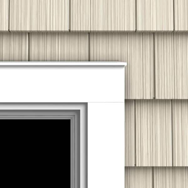 Royal Mouldings 0.687 in. D 1.625 in. W Composite Drip Cap 0244912005 ...