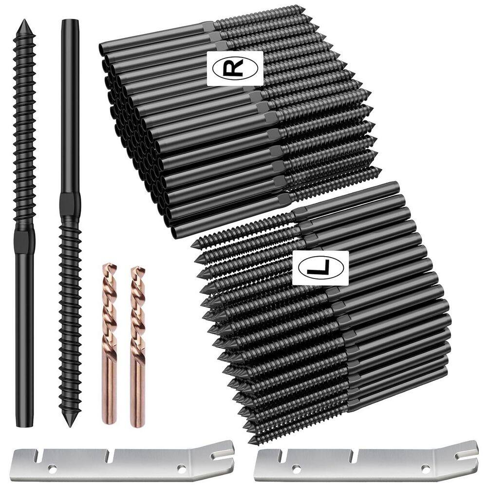 iminuo Stainless Steel Right and Left Handed Thread Swage Lag Screws ...