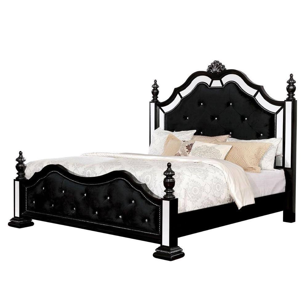 William's Home Furnishing Azha in Black California King Platform Bed CM7194BK-CK-BED - The Home ...