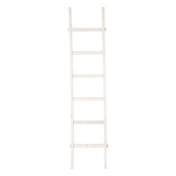 3R Studios Cream Decorative Wood Ladder EC0229