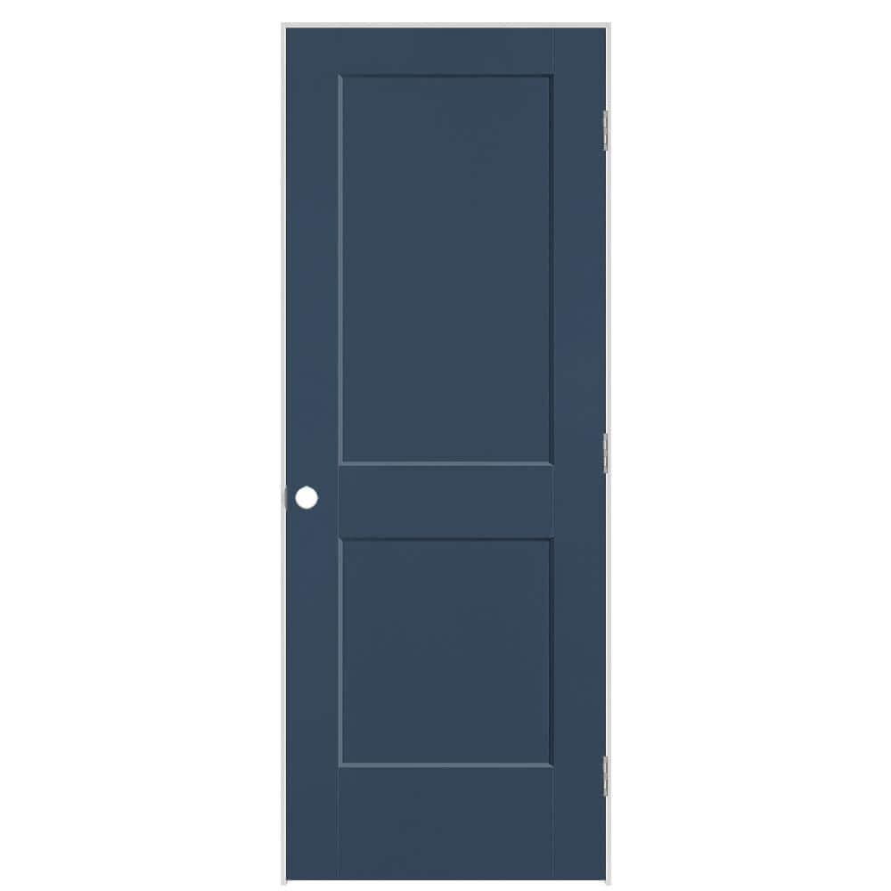 Masonite 30 in. x 80 in. 2-Panel Logan Left-Hand Solid Core Night Tide ...