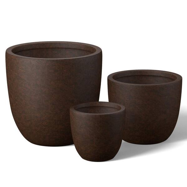 Morrava 10 in., 14 in., 18 in. Earthy Brown(Enhanced Core) Concrete ...