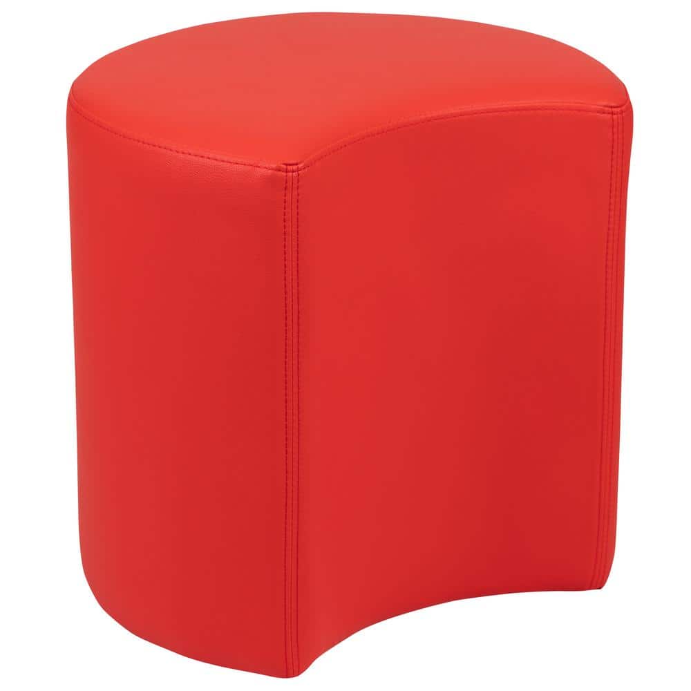 Carnegy Avenue Nicholas Red Vinyl Soft Seating Flexible Moon for ...