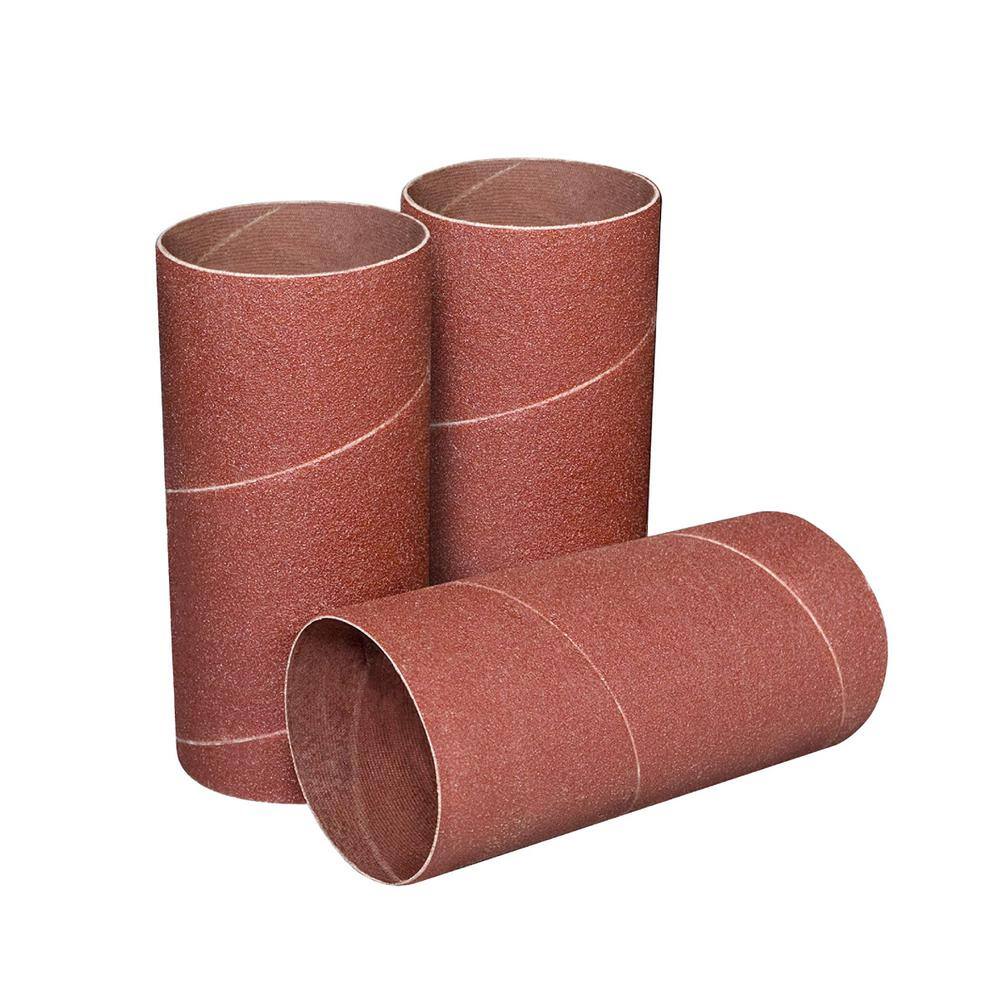 POWERTEC 4-1/2 in. x 2 in. 120-Grit Sanding Sleeves (3-Pack) 11214 ...