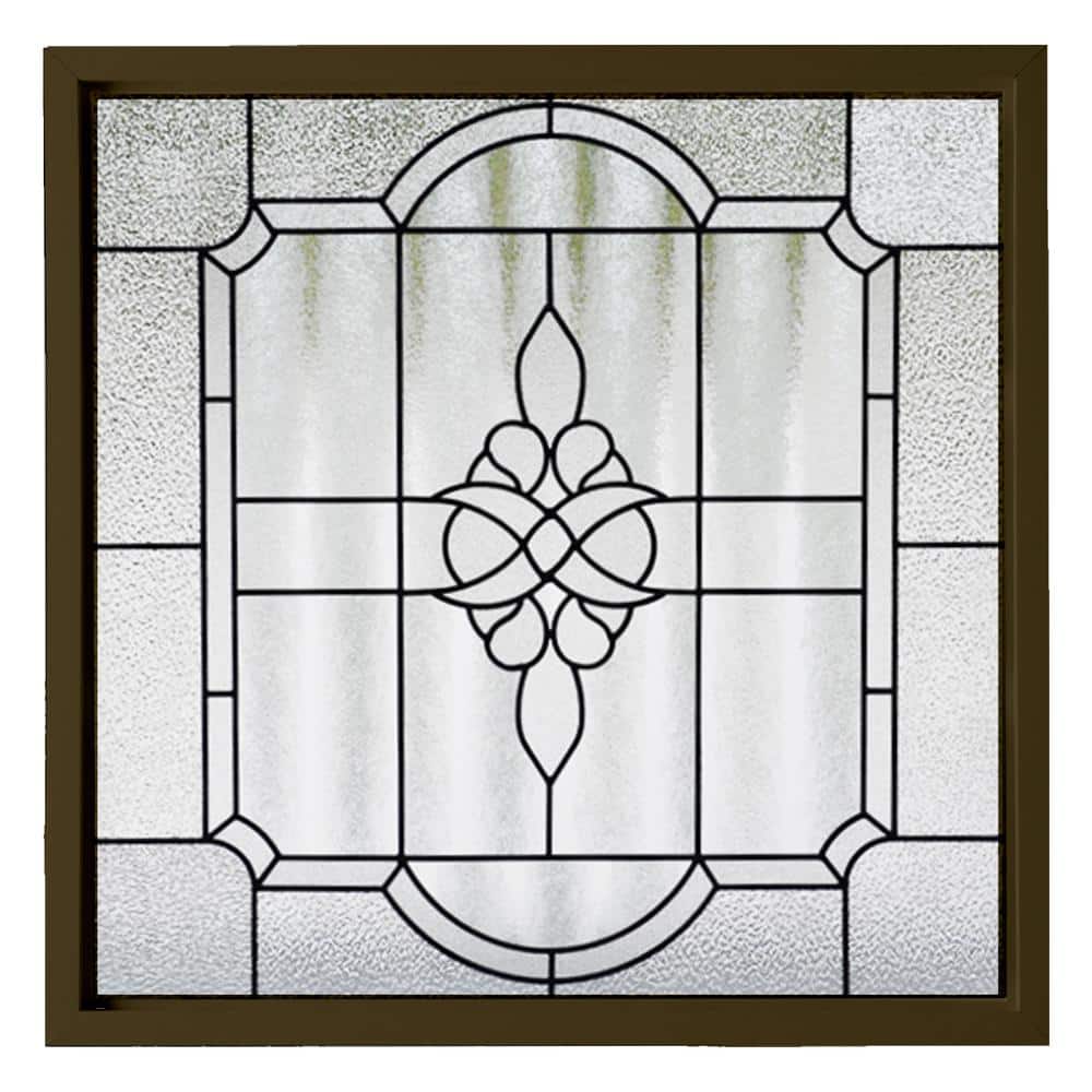Hy-Lite 35.5 in. x 35.5 in. Victorian Private Elegance Decorative Glass ...