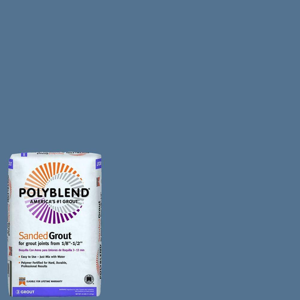 Custom Building Products Polyblend #90 Ocean Blue 25 lb. Sanded Grout ...