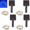 Hunnykome Outdoor 20 ft. Solar Micro LED String Light with 100 Blue ...