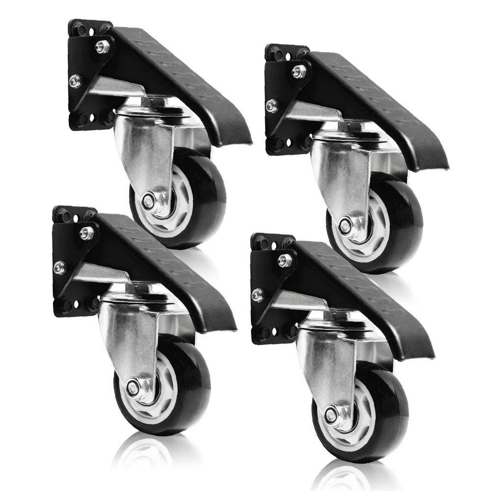 ‎POWERTEC 3 in. Retractable Stepdown Caster Wheels with 600 lbs. Loads ...