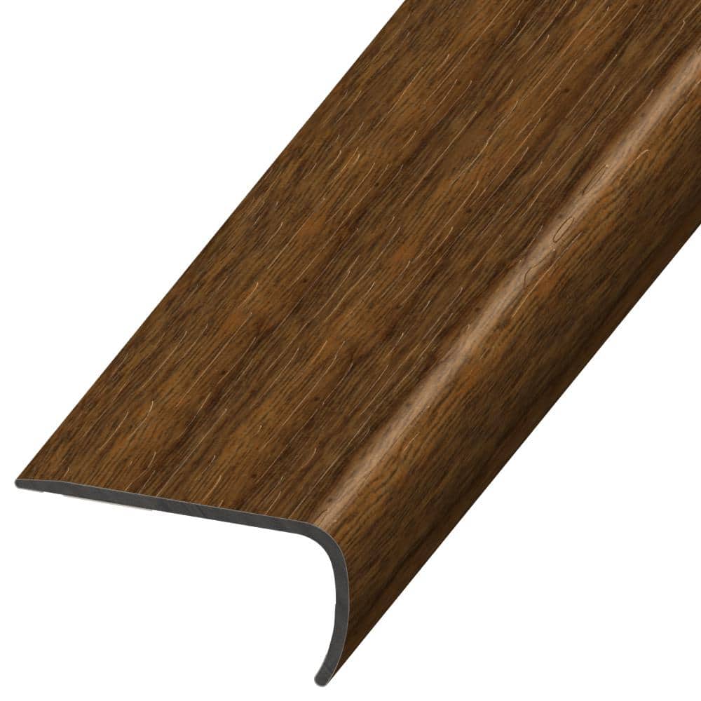 DuraDecor Classy Chic Brown to Earth 1 in. T x 2 in. W x 94 in. L Stair ...