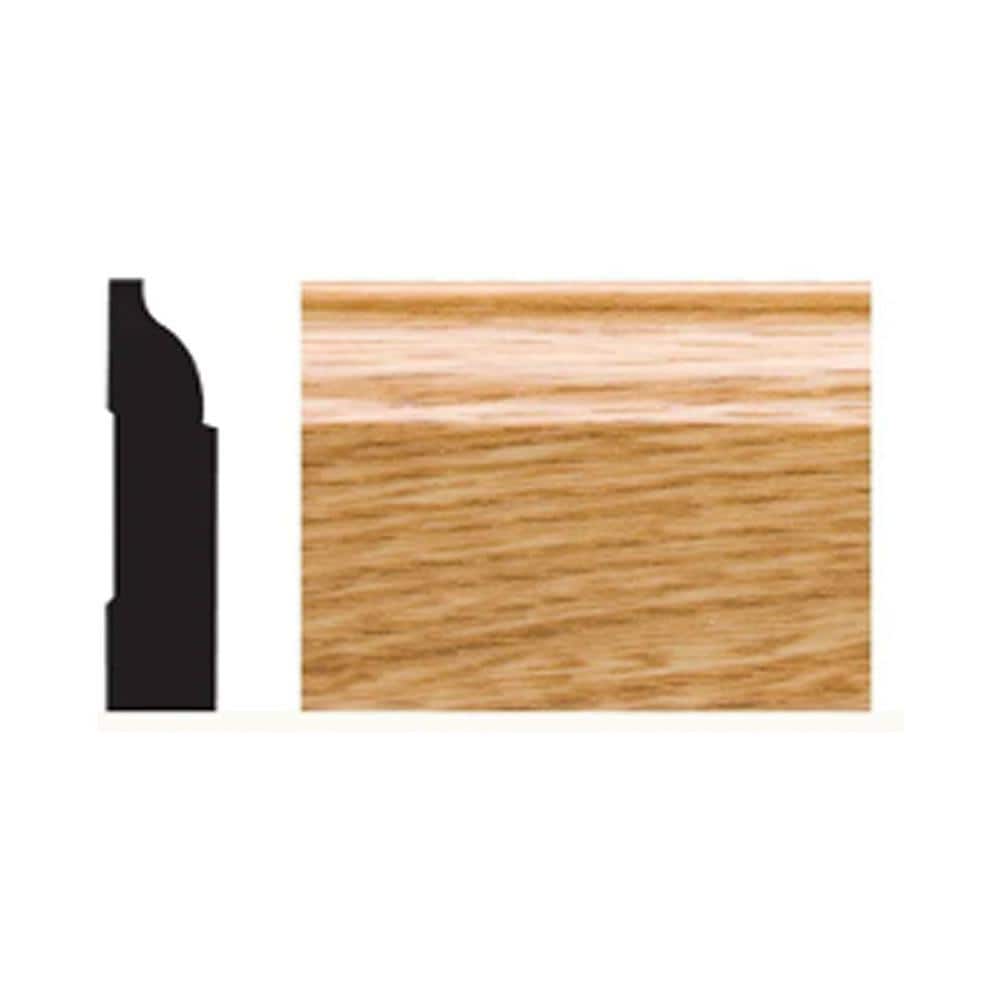 Ekena Millwork 0.375 in. D x 1.25 in. W x 6 in. L PVC Baseboard ...
