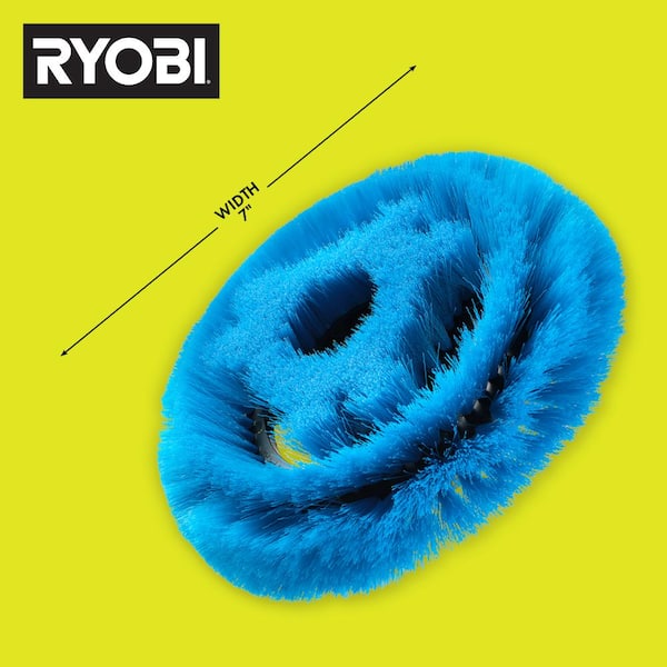 RYOBI 7 in. VORTEX Soft Bristle Brush A95SRB7 - The Home Depot