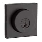 Defiant Contemporary Matte Black Square Double Cylinder Deadbolt 32DA2XK2