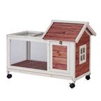 TRIXIE 2.8 ft. x 1.5 ft. x 2.5 ft. Small Rabbit Enclosure with Sloped ...