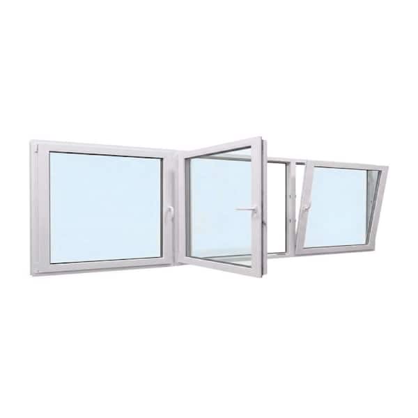 Avora Doors and Windows 108 in. x 36 in. Elite Euro White Exterior ...