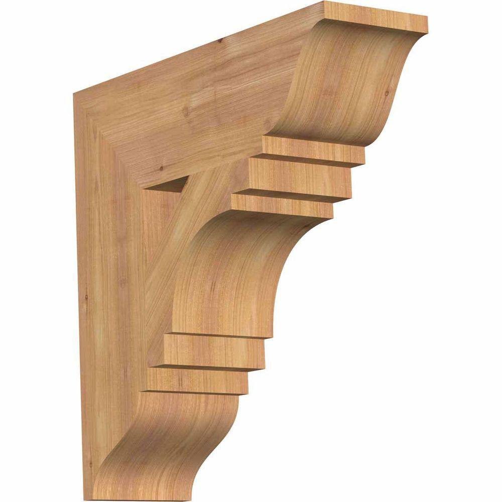 Ekena Millwork 5.5 in. x 20 in. x 20 in. Western Red Cedar Merced ...