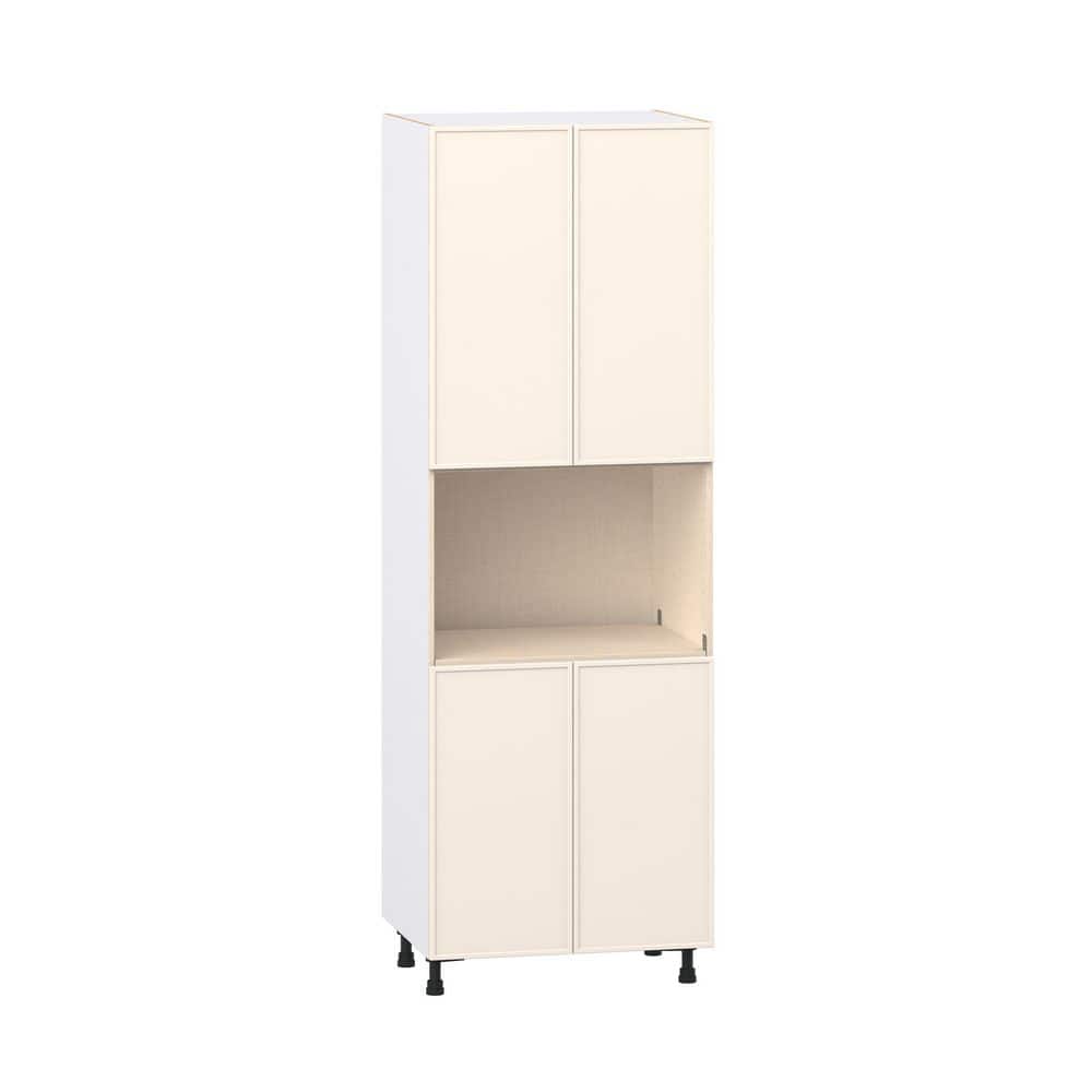 J COLLECTION Fairview Washed Linen Slim Shaker Assembled Pantry Kitchen ...