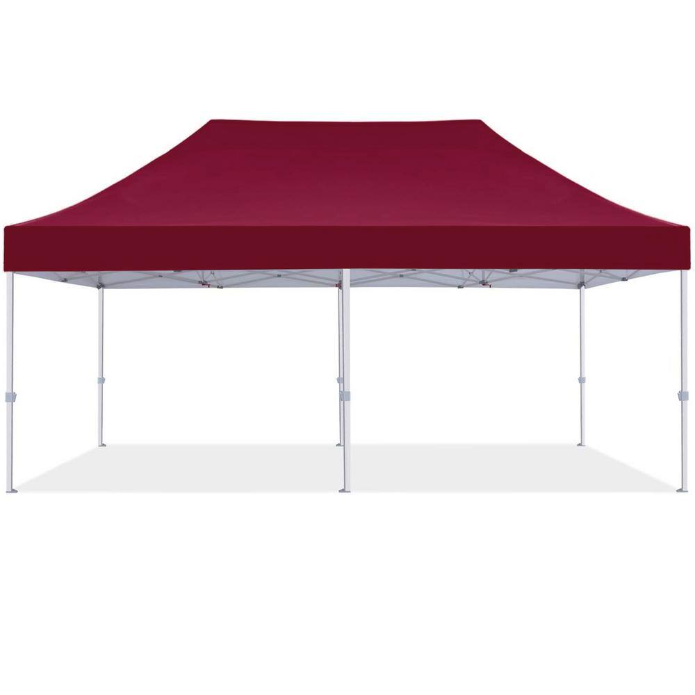 Reviews for Terracemaster Commercial 10 ft. x 20 ft. Burgundy Pop Up ...