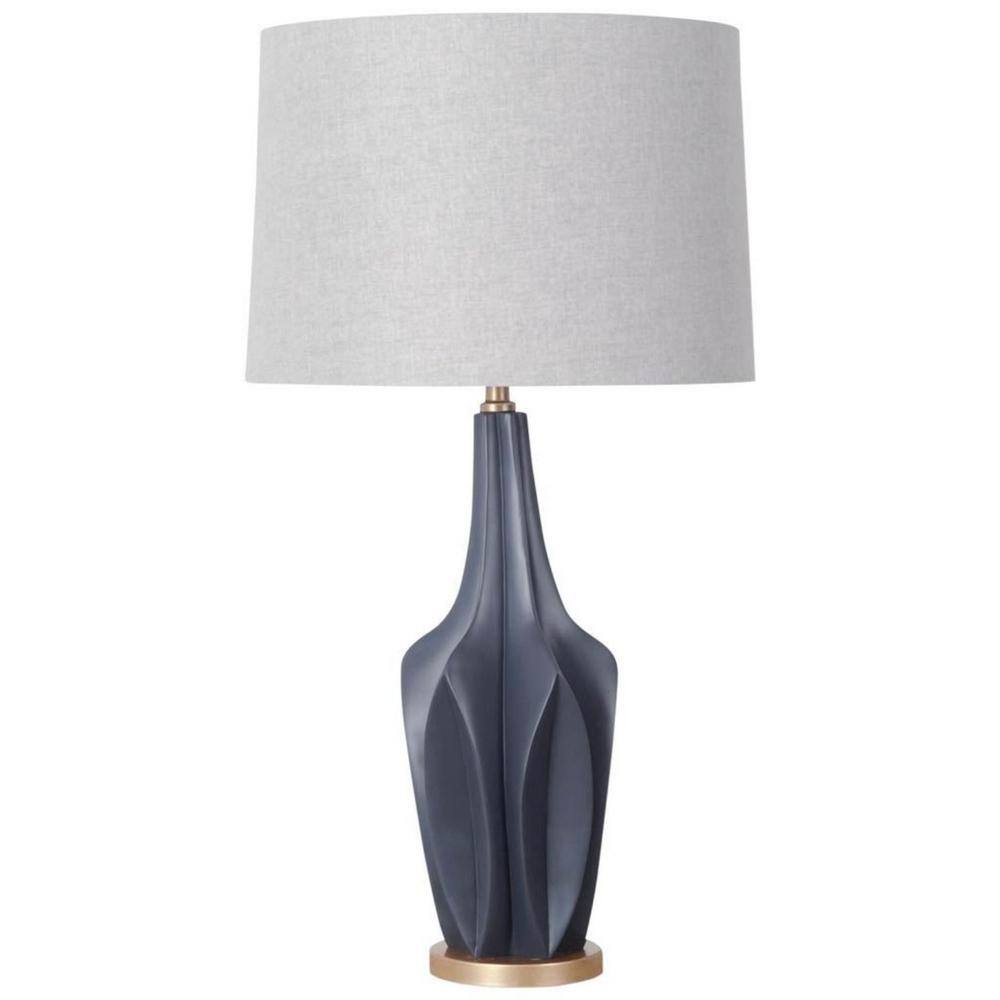 HomeRoots Charlie 29 in. Slate Blue Integrated LED No Design Interior ...